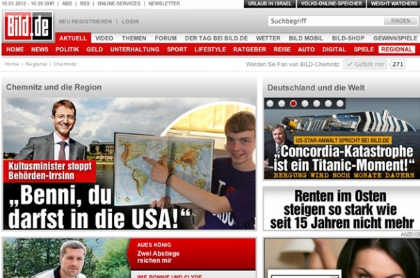 BILD-Online: „BILD Chemnitz“ jetzt mit eigenem Regionalportal