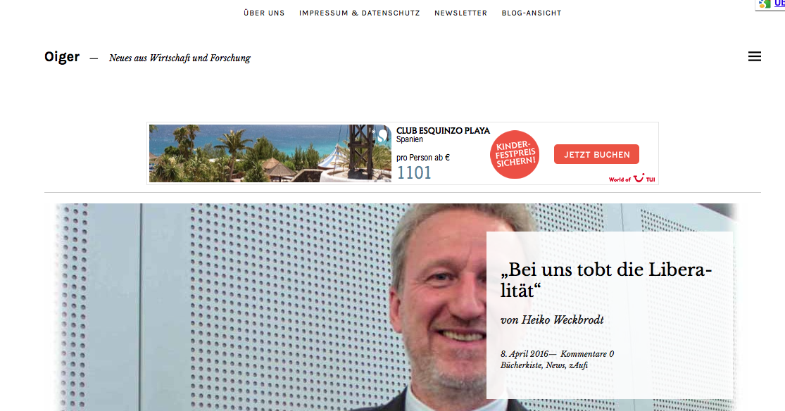 Der Oiger: „Es ist nach wie vor mein Wunsch von meinem Portal zu leben“