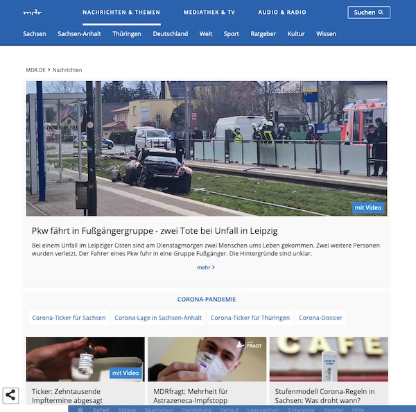 MDR.de-Relaunch: Fokus auf regionale Inhalte